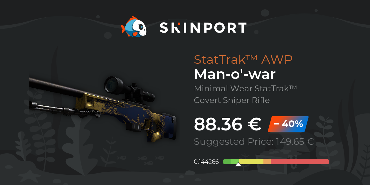 StatTrak™ AWP | Man-o'-war (Minimal Wear) - Counter-Strike 2 - Skinport