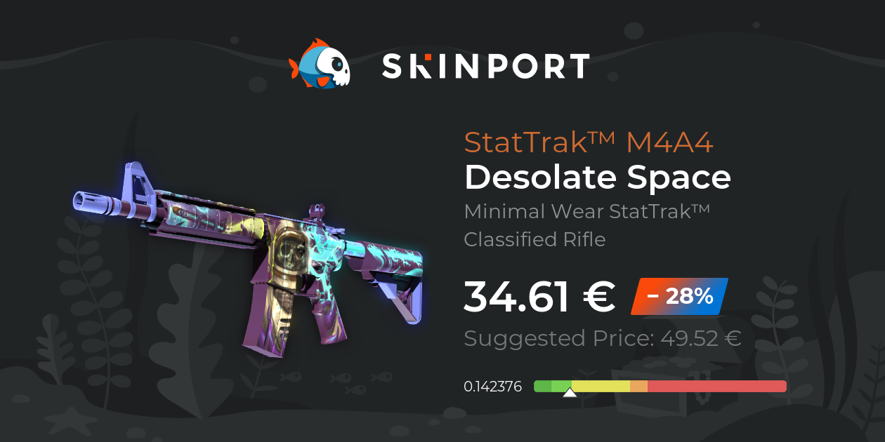 StatTrak™ M4A4 | Desolate Space (Minimal Wear) - Counter-Strike 2 ...