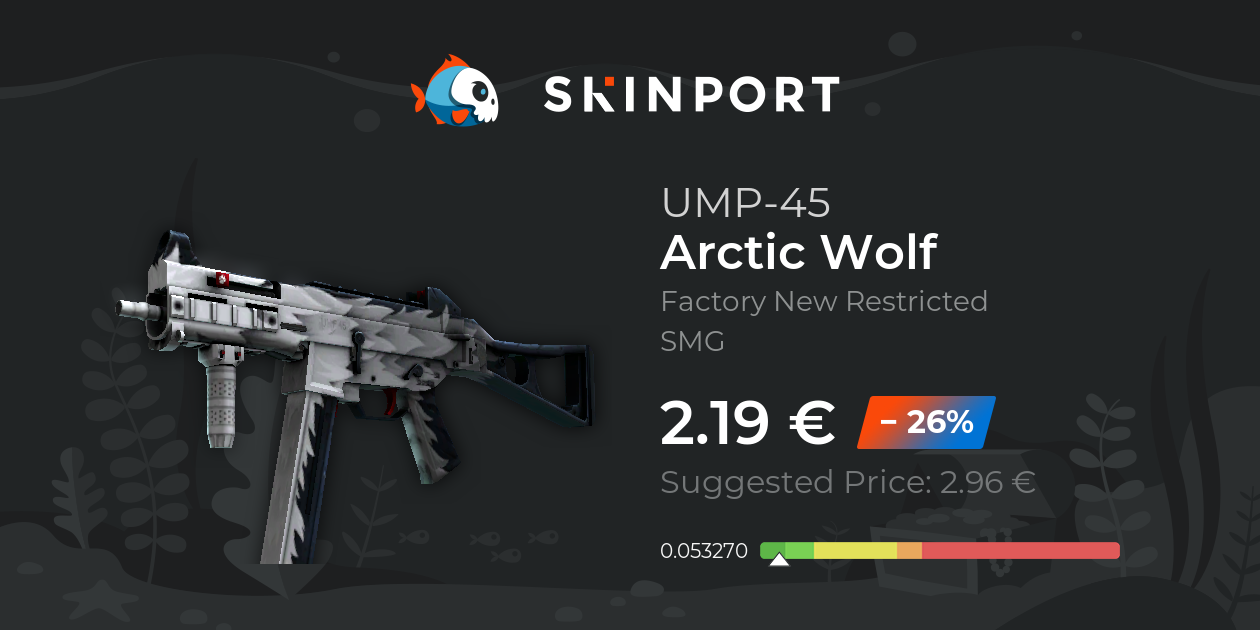 UMP-45 | Arctic Wolf (Factory New) - CS:GO - Skinport