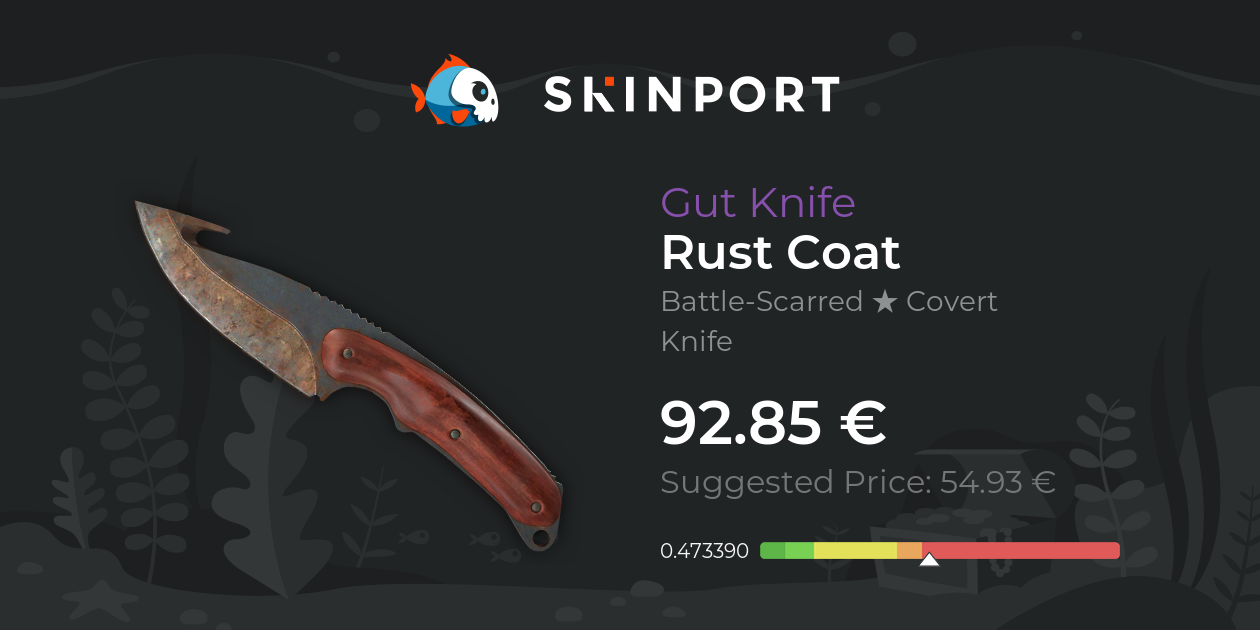 Gut Knife | Rust Coat (Battle-Scarred) - Counter-Strike 2 - Skinport