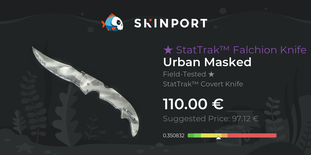 StatTrak™ Falchion Knife | Urban Masked (Field-Tested) - Counter-Strike ...