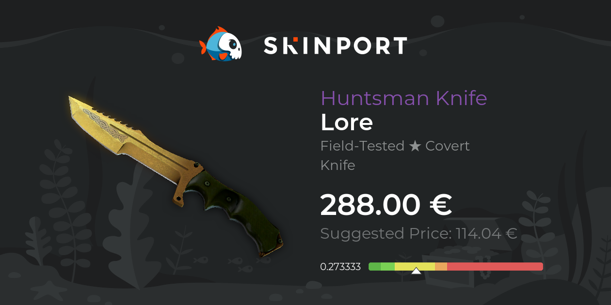 Huntsman Knife | Lore (Field-Tested) - CS2 - Skinport