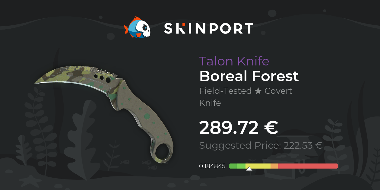 Talon Knife | Boreal Forest (Field-Tested) - Counter-Strike 2 - Skinport