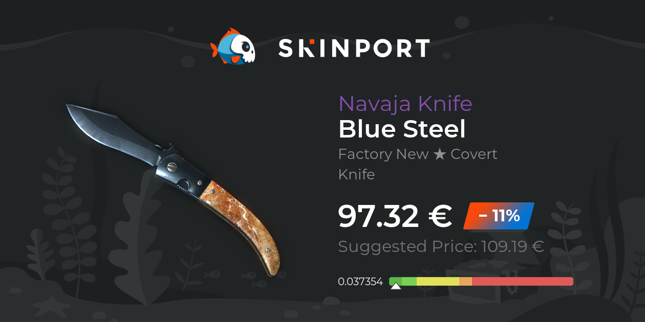 Navaja Knife | Blue Steel (Factory New) - Counter-Strike 2 - Skinport