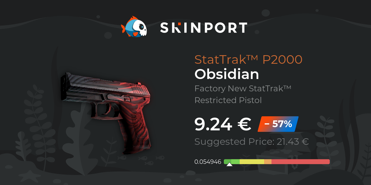 StatTrak™ P2000 | Obsidian (Factory New) - Counter-Strike 2 - Skinport