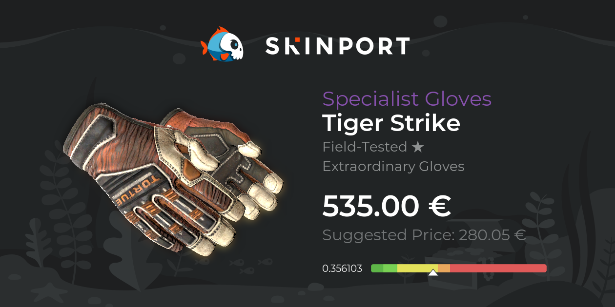 Specialist Gloves | Tiger Strike (Field-Tested) - Counter-Strike 2 ...