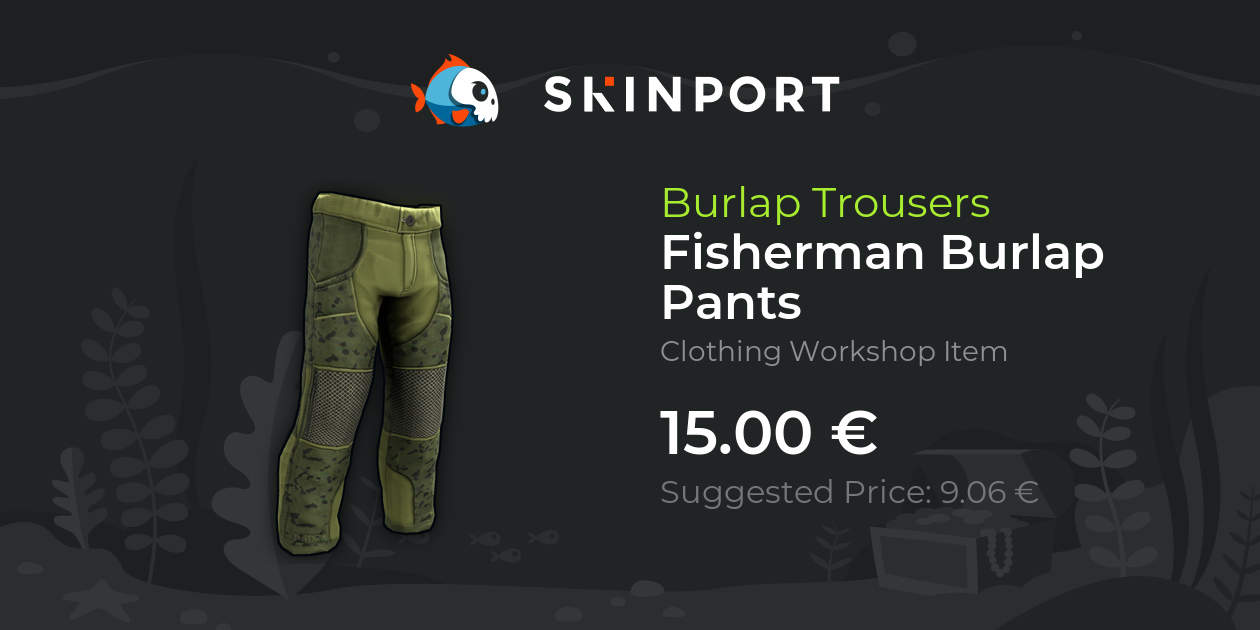 Fisherman Burlap Pants - Rust - Skinport