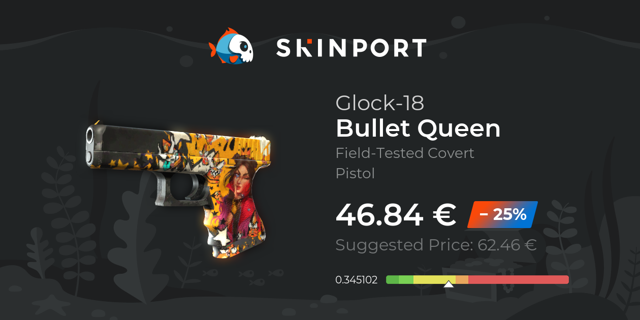 Glock-18 | Bullet Queen (Field-Tested) - Counter-Strike 2 - Skinport