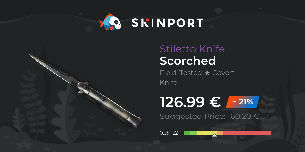 Stiletto Knife | Scorched (Field-Tested) - Counter-Strike 2 - Skinport