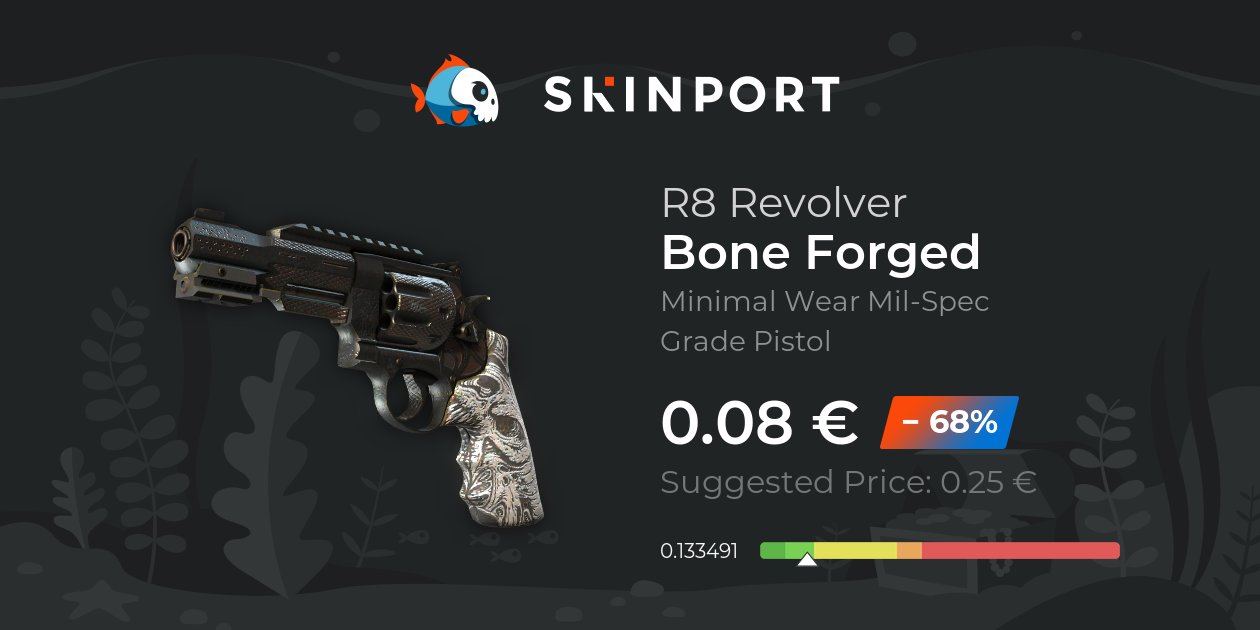 R8 Revolver | Bone Forged (Minimal Wear) - Counter-Strike 2 - Skinport