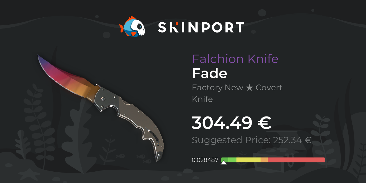 Falchion Knife | Fade (Factory New) - Counter-Strike 2 - Skinport