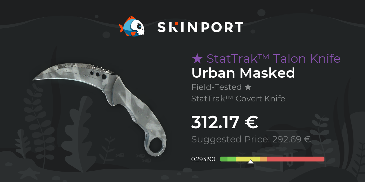 StatTrak™ Talon Knife | Urban Masked (Field-Tested) - Counter-Strike 2 ...