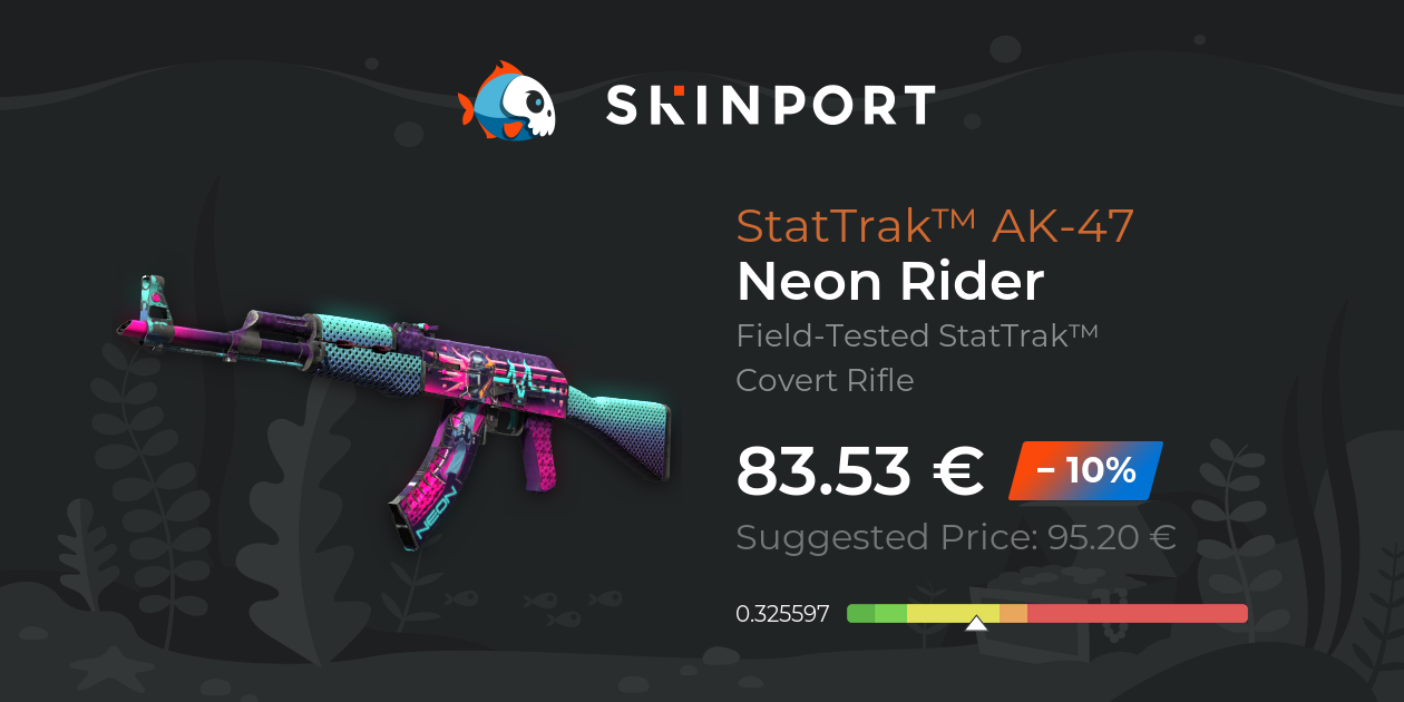 StatTrak™ AK-47 | Neon Rider (Field-Tested) - Counter-Strike 2 - Skinport