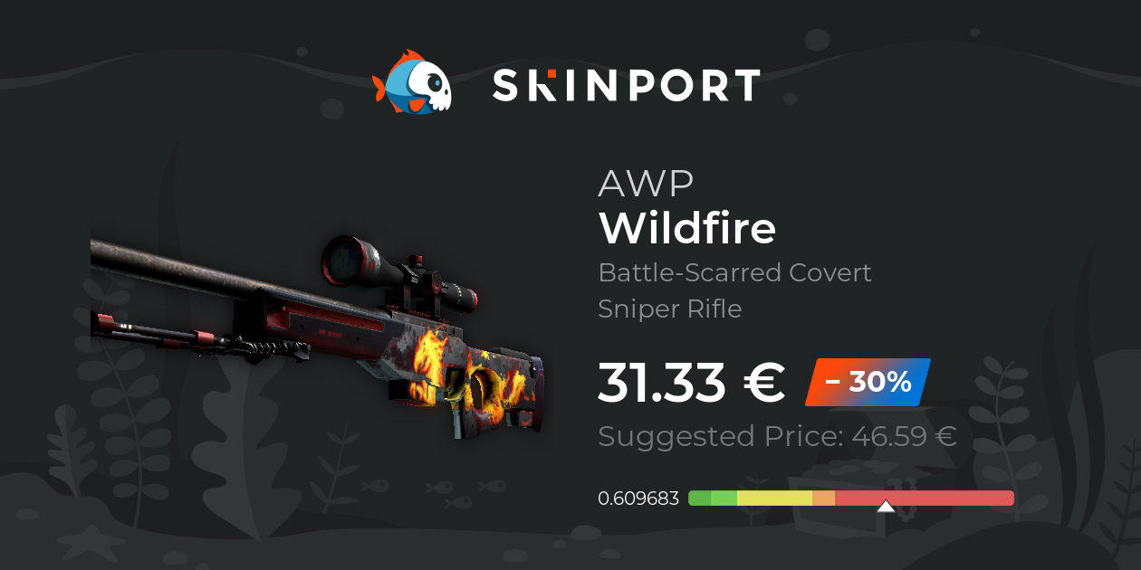 AWP | Wildfire (Battle-Scarred) - Counter-Strike 2 - Skinport
