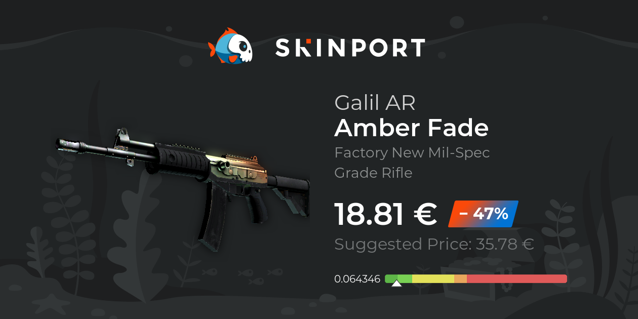 Galil AR | Amber Fade (Fabriksny) - CS:GO - Skinport