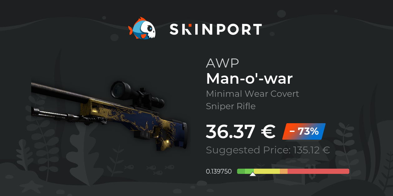 AWP | Man-o'-war (Très peu usée) - Counter-Strike 2 - Skinport