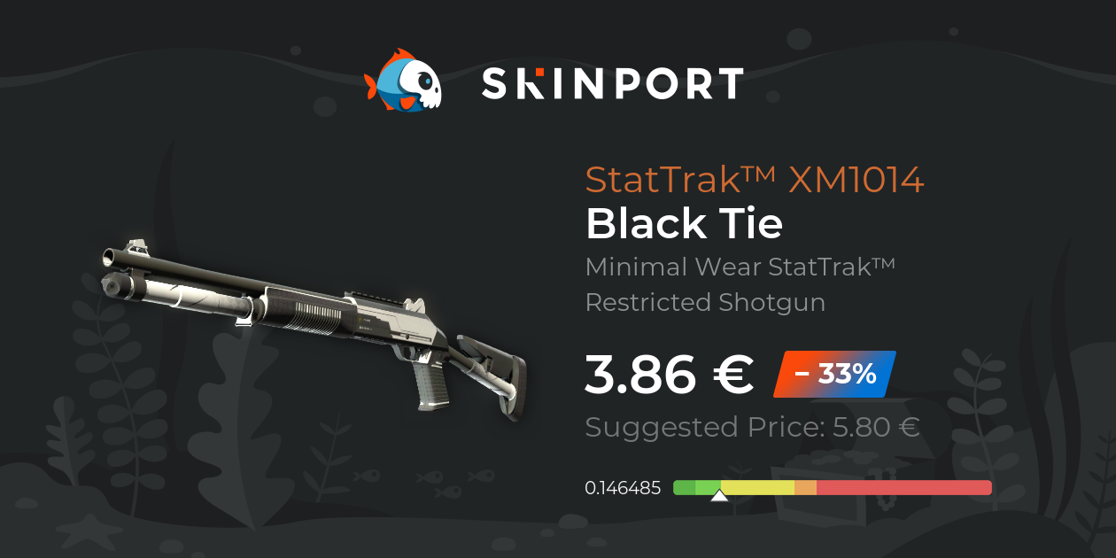 StatTrak™ XM1014 | Black Tie (Minimal Wear) - Counter-Strike 2 - Skinport