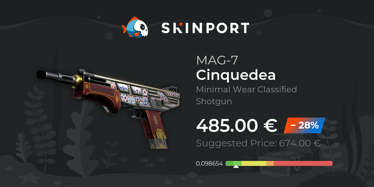 MAG-7 | Cinquedea (Minimal Wear) - Counter-Strike 2 - Skinport