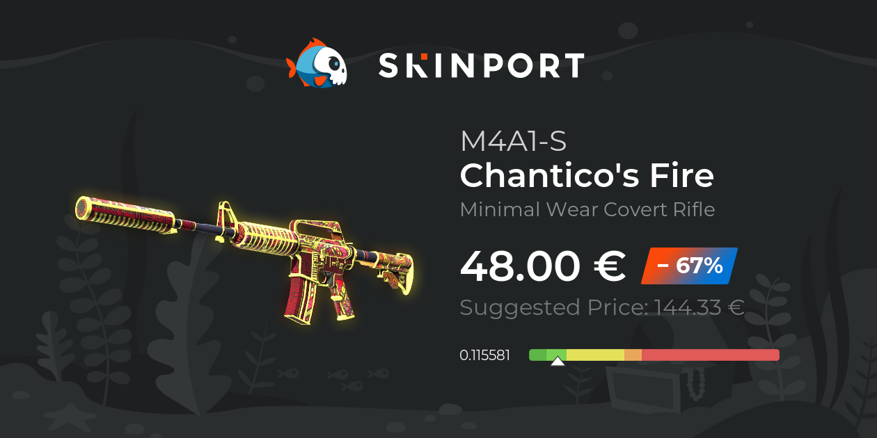 M4A1-S | Chantico's Fire (Minimal Wear) - Counter-Strike 2 - Skinport