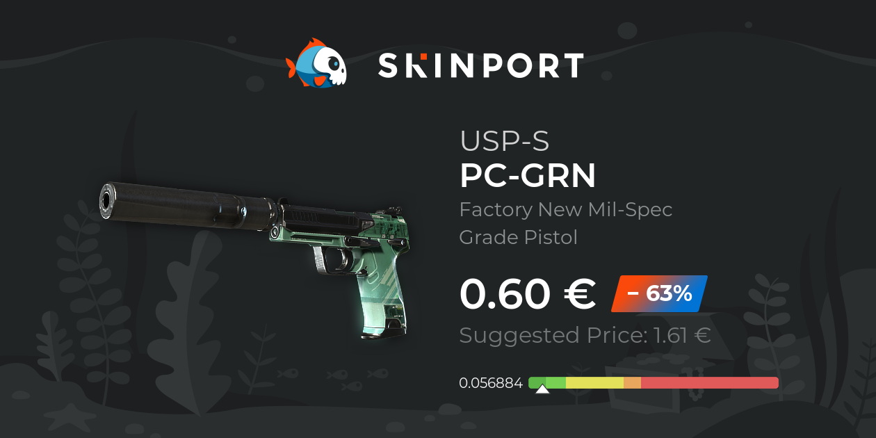 USP-S | PC-GRN (Factory New) - Counter-Strike 2 - Skinport