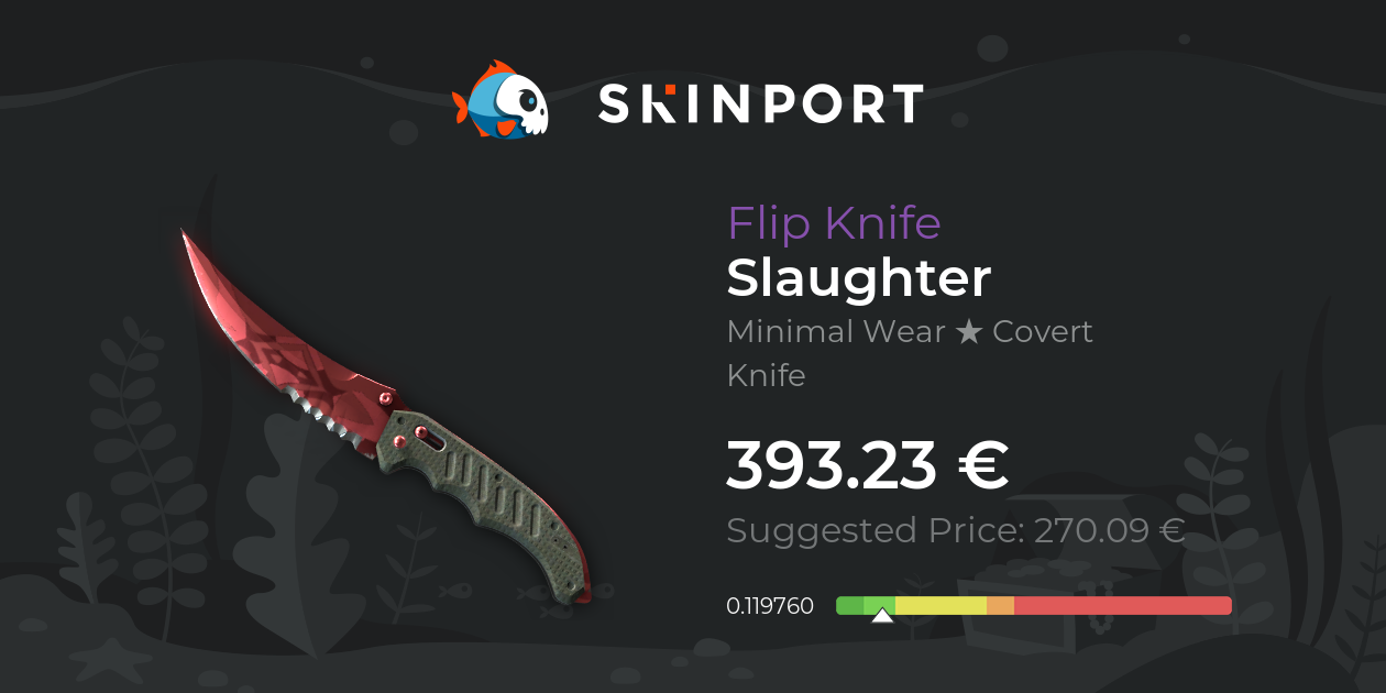 Flip Knife | Slaughter (Minimal Wear) - Counter-Strike 2 - Skinport
