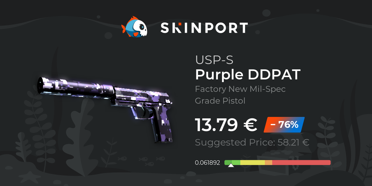 USP-S | Purple DDPAT (Factory New) - Counter-Strike 2 - Skinport