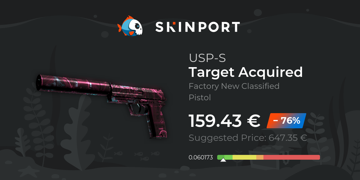 USP-S | Target Acquired (Factory New) - Counter-Strike 2 - Skinport