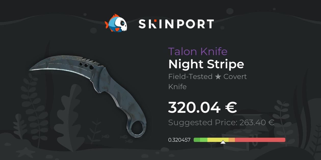 Talon Knife | Night Stripe (Field-Tested) - Counter-Strike 2 - Skinport