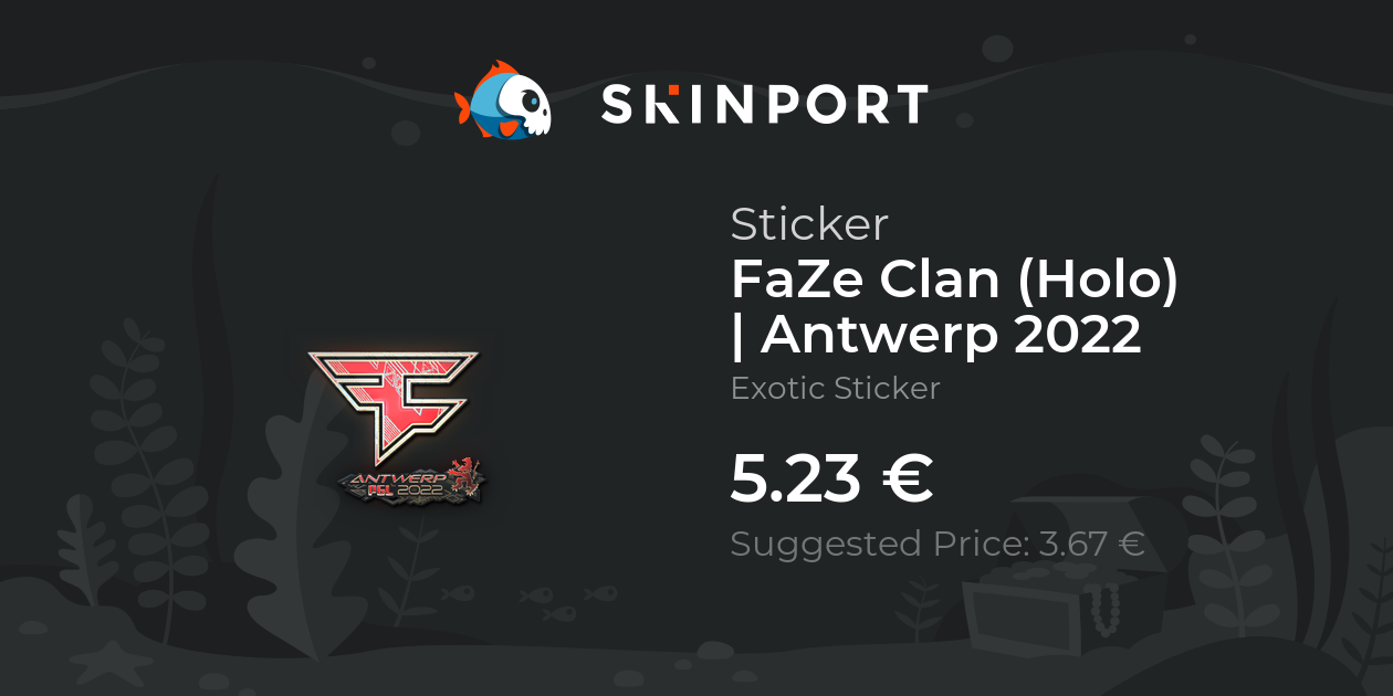 Sticker | FaZe Clan (Holo) | Antwerp 2022 - CS2 - Skinport