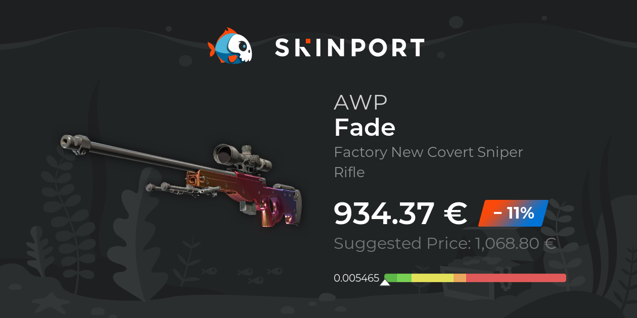AWP | Fade (Factory New) - Counter-Strike 2 - Skinport