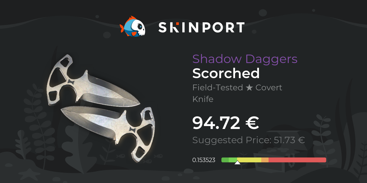 Shadow Daggers | Scorched (Field-Tested) - Counter-Strike 2 - Skinport