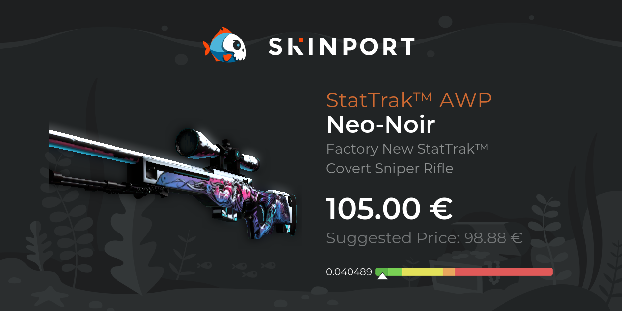 StatTrak™ AWP | Neo-Noir (Factory New) - Counter-Strike 2 - Skinport