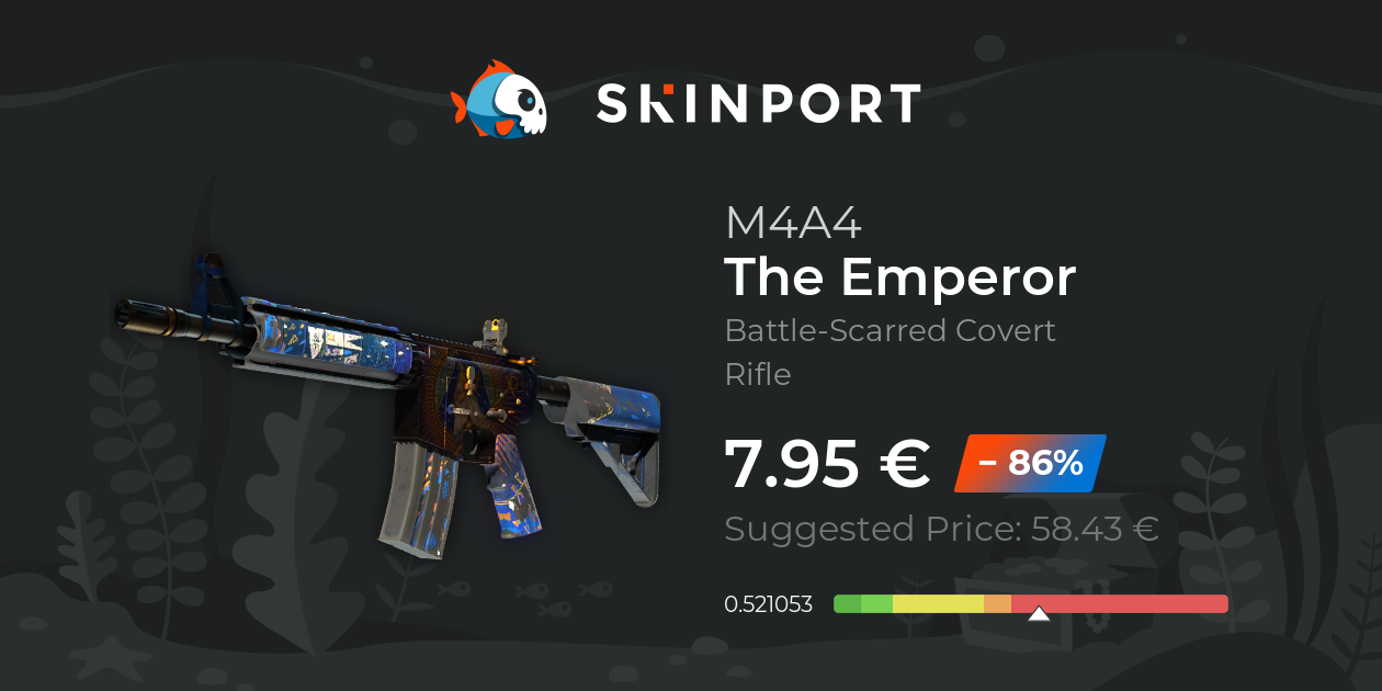 M4A4 | The Emperor (Battle-Scarred) - Counter-Strike 2 - Skinport