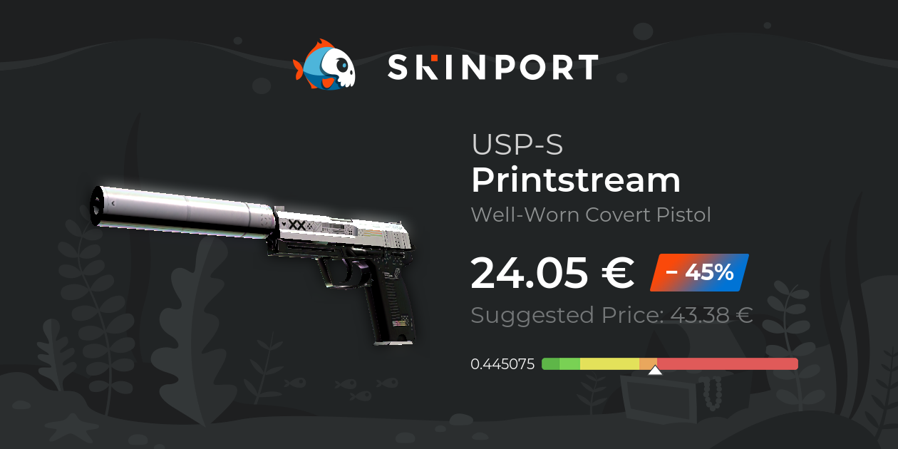 USP-S | Printstream (Well-Worn) - Counter-Strike 2 - Skinport