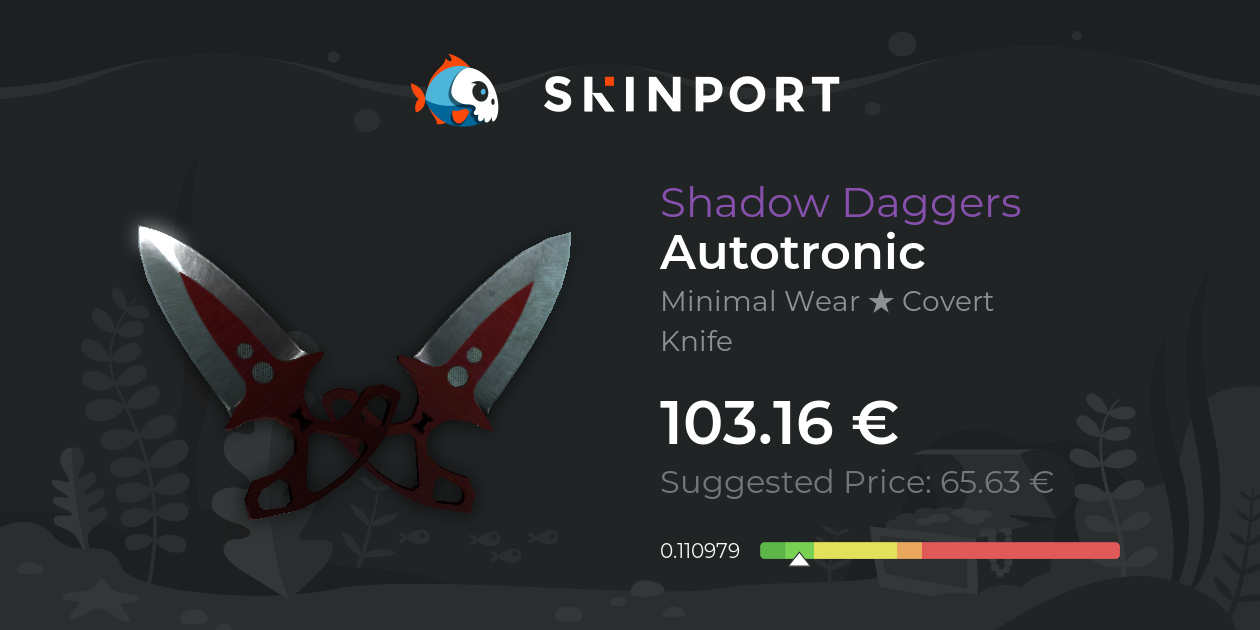Shadow Daggers | Autotronic (Minimal Wear) - Counter-Strike 2 - Skinport