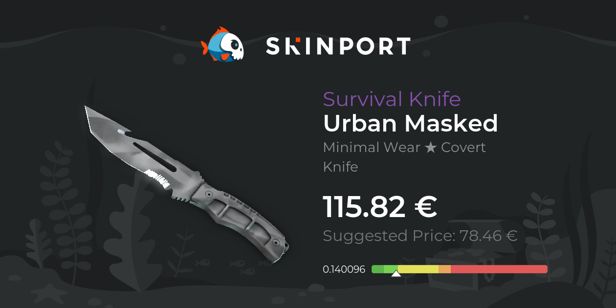 Survival Knife | Urban Masked (Minimal Wear) - CS2 - Skinport
