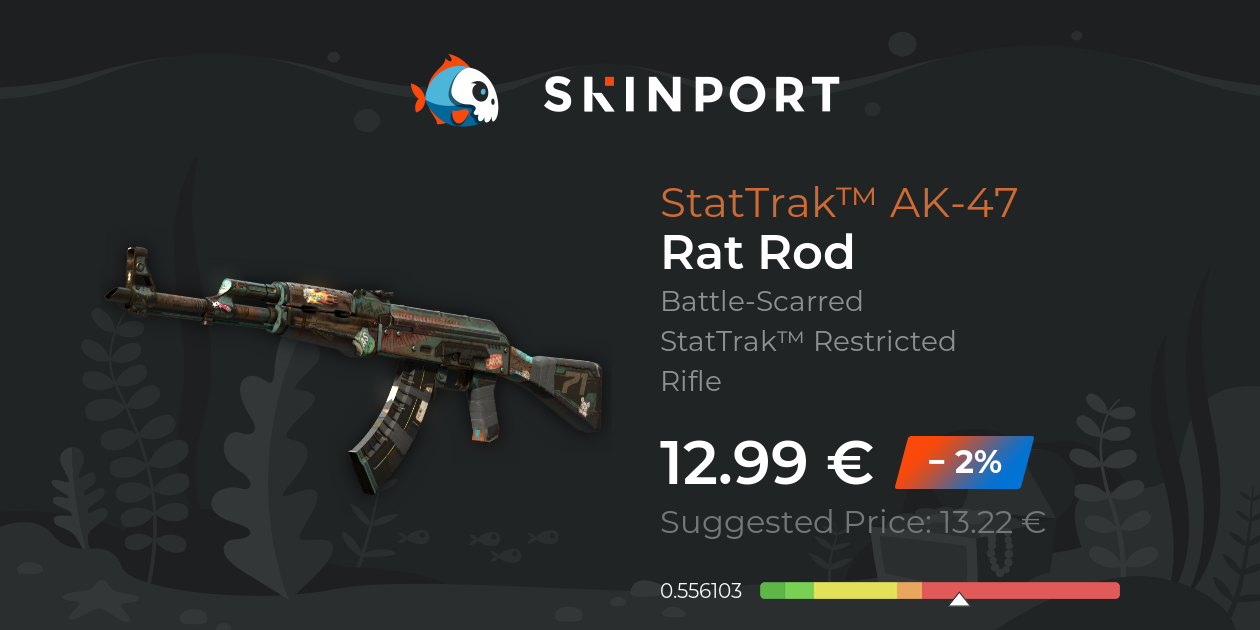 StatTrak™ AK-47 | Rat Rod (Battle-Scarred) - Counter-Strike 2 - Skinport