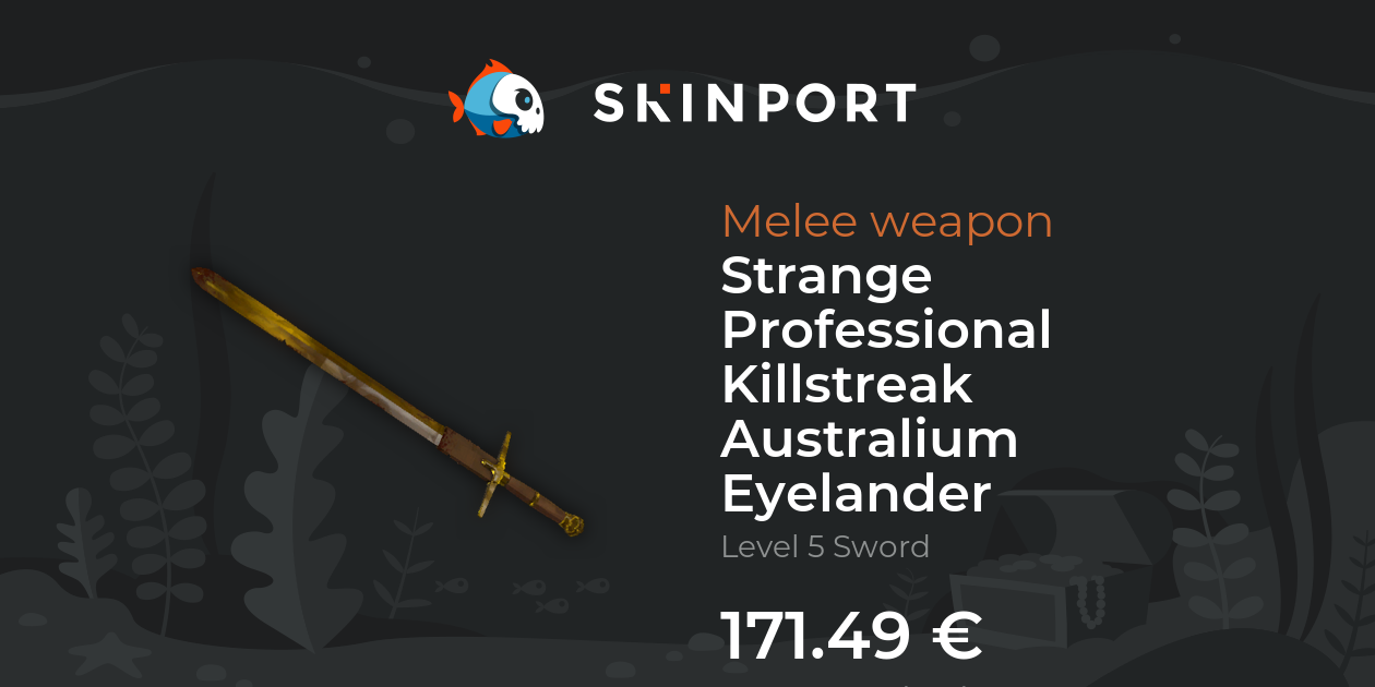 Strange Professional Killstreak Australium Eyelander - Team Fortress 2 ...