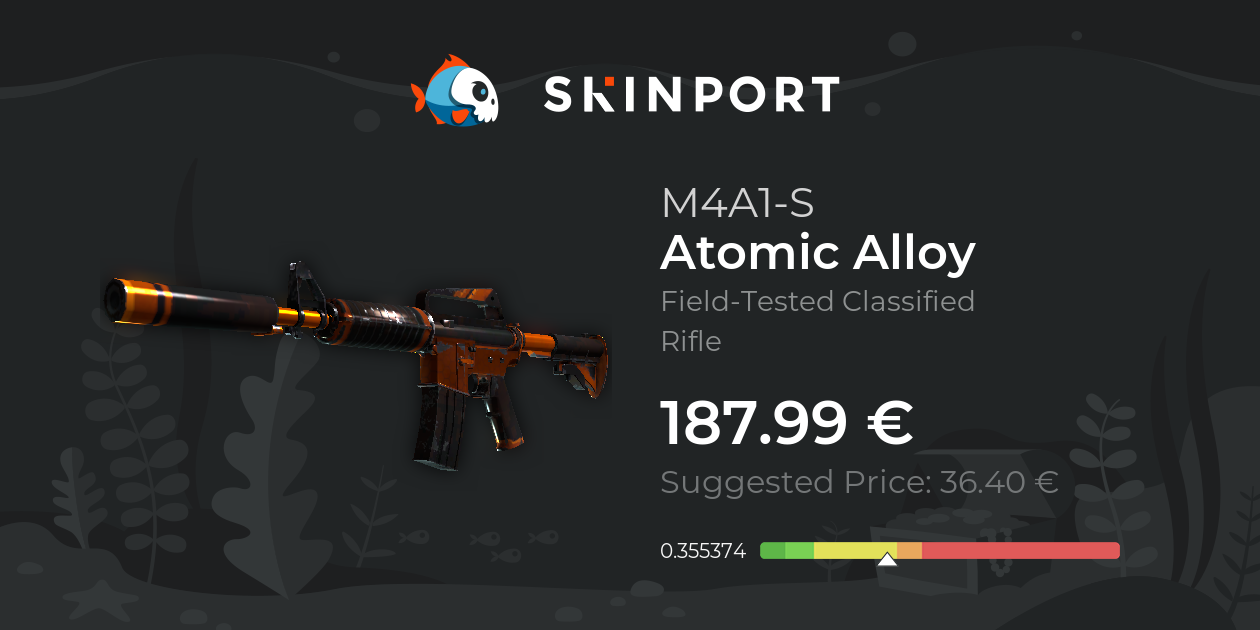 M4A1-S | Atomic Alloy (Field-Tested) - CS:GO - Skinport