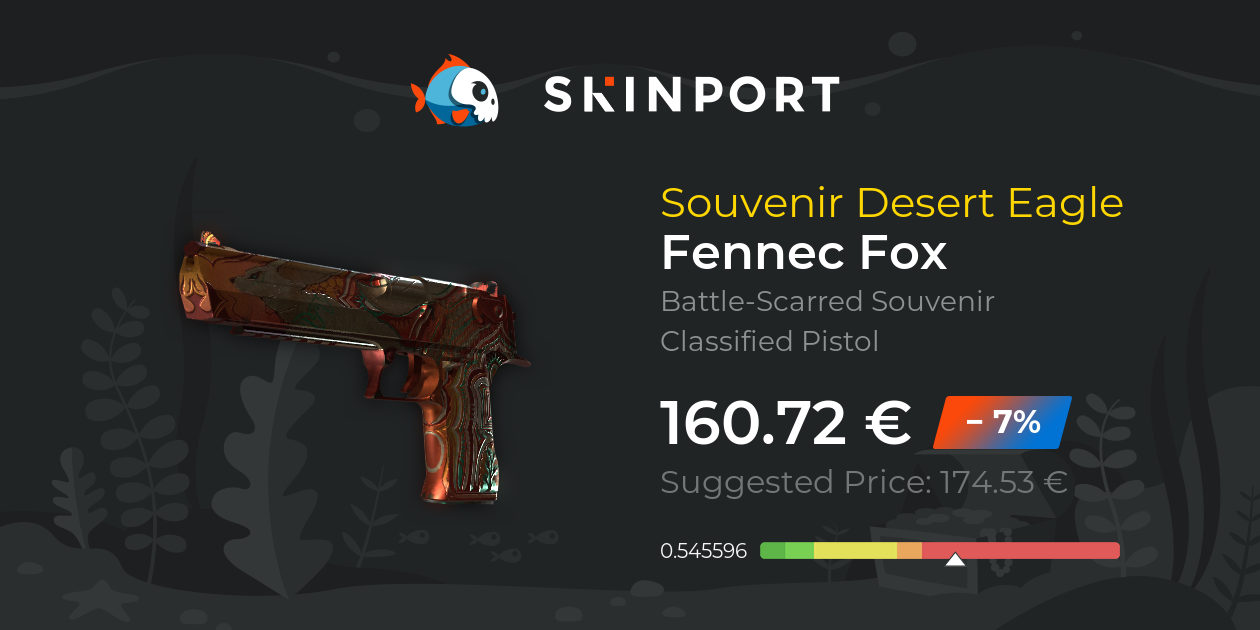 Souvenir Desert Eagle | Fennec Fox (Battle-Scarred) - Counter-Strike 2 ...