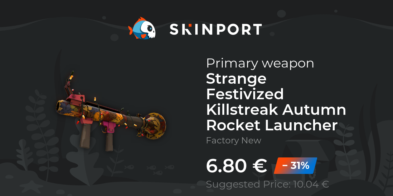 Strange Festivized Killstreak Autumn Rocket Launcher (Factory New ...