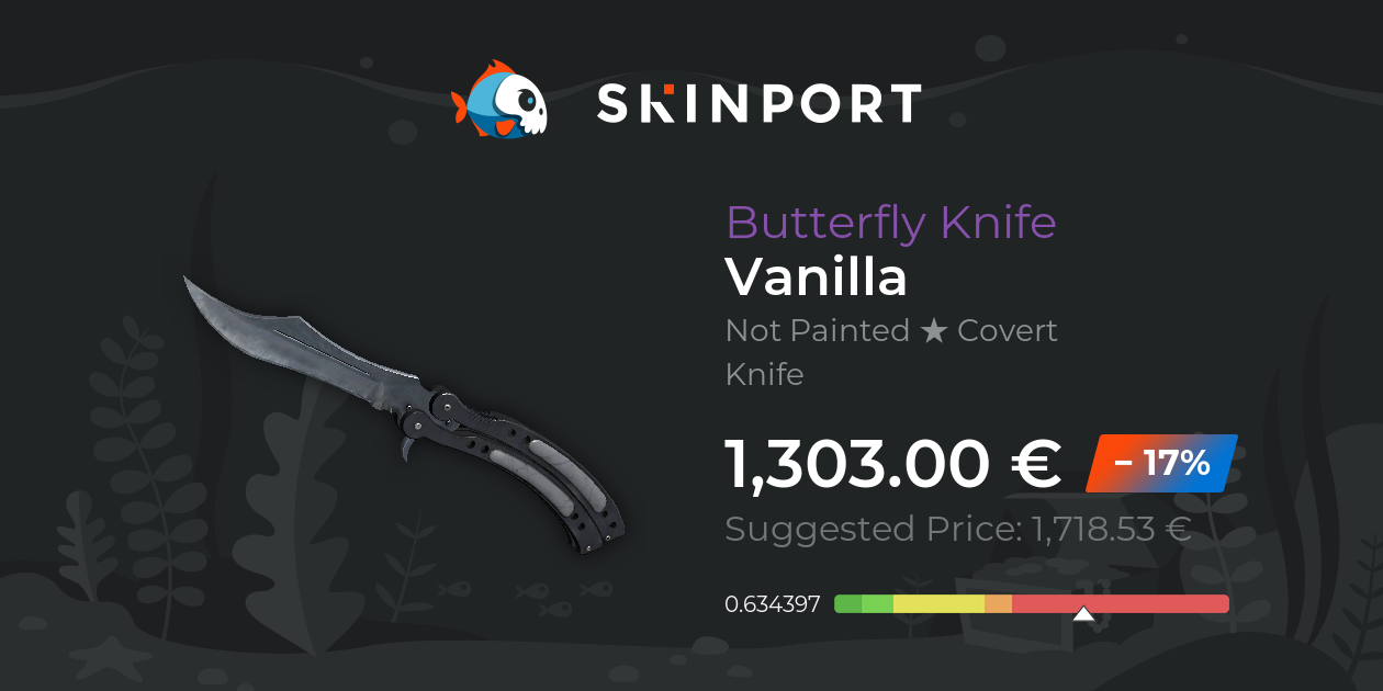 Faca Butterfly ★ - CS2 - Skinport