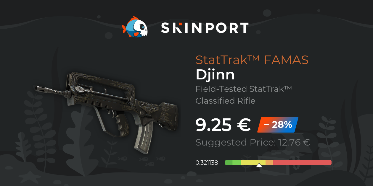 StatTrak™ FAMAS | Djinn (Field-Tested) - Counter-Strike 2 - Skinport