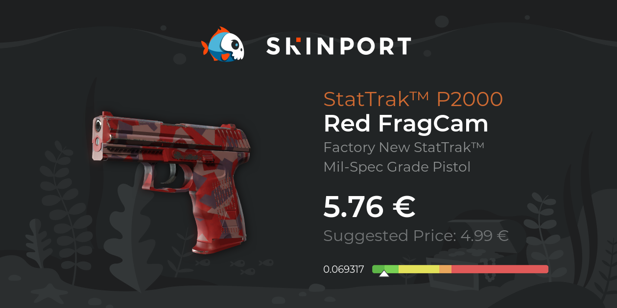 StatTrak™ P2000 | Red FragCam (Factory New) - Counter-Strike 2 - Skinport
