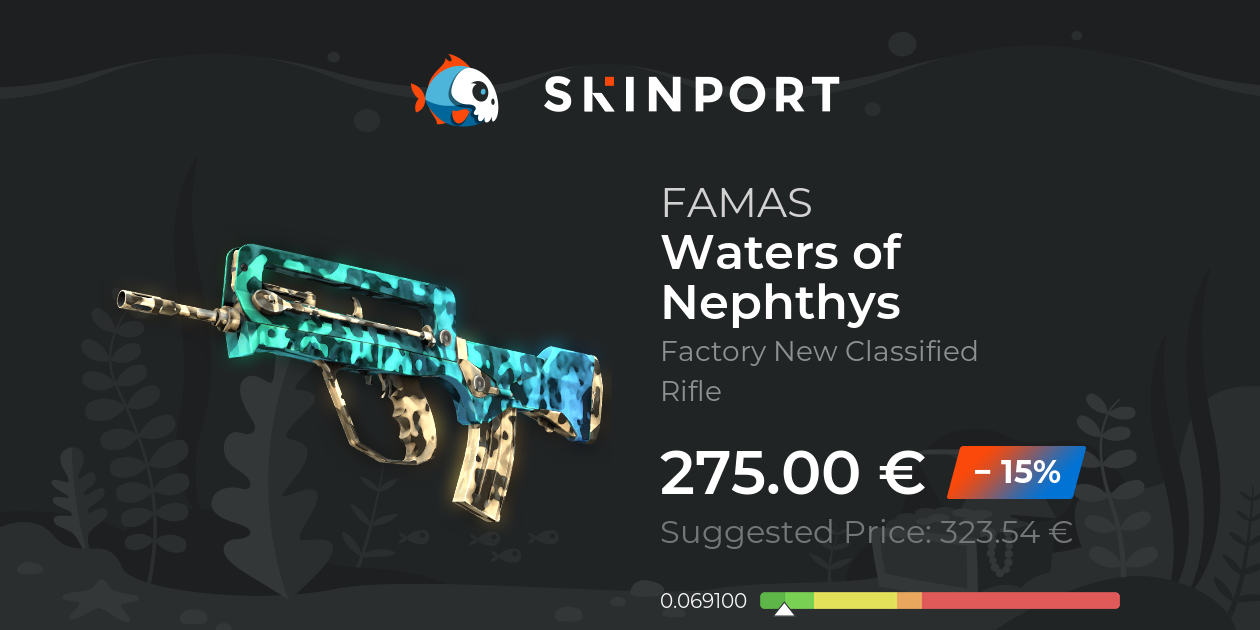 FAMAS | Waters of Nephthys (Factory New) - Counter-Strike 2 - Skinport