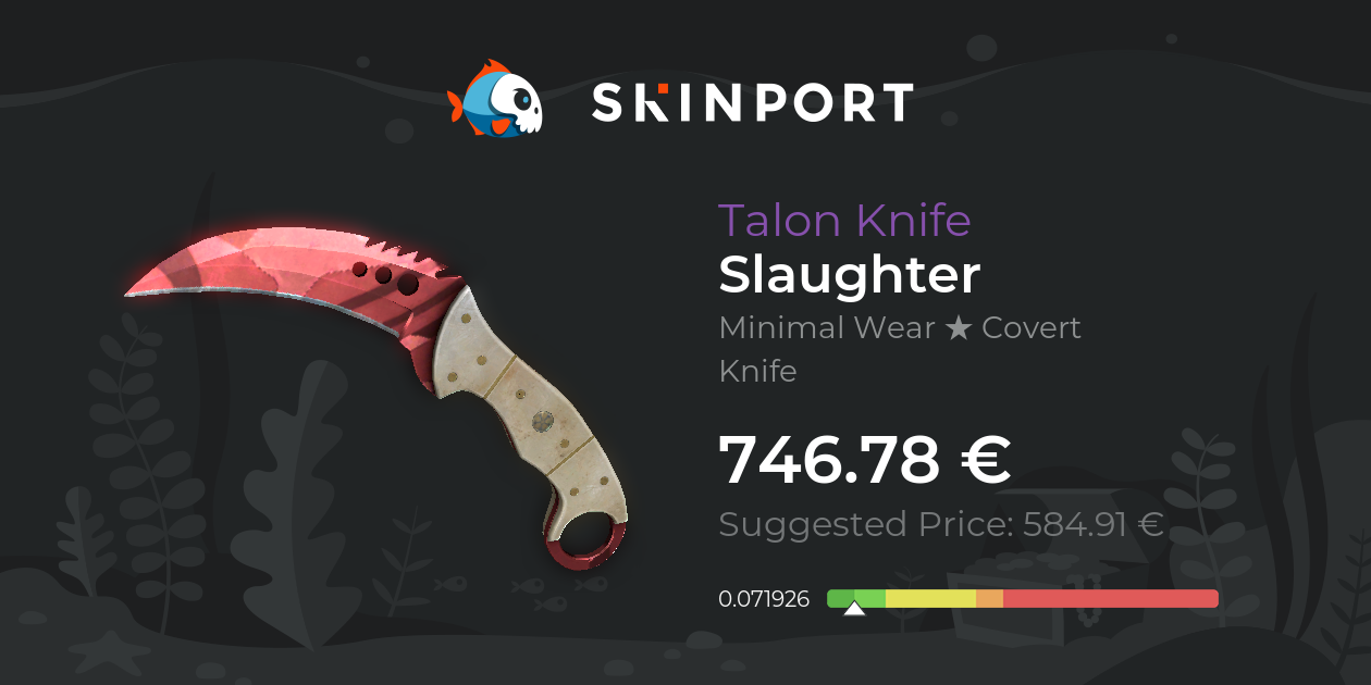Talon Knife | Slaughter (Minimal Wear) - CS:GO - Skinport