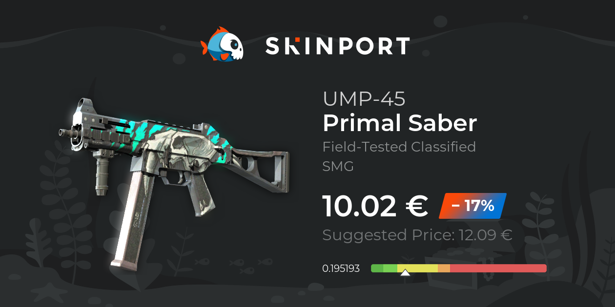 UMP-45 | Primal Saber (Field-Tested) - Counter-Strike 2 - Skinport