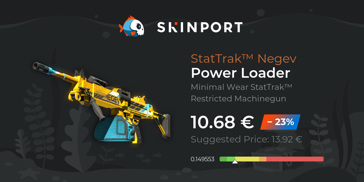StatTrak™ Negev | Power Loader (Minimal Wear) - Counter-Strike 2 - Skinport