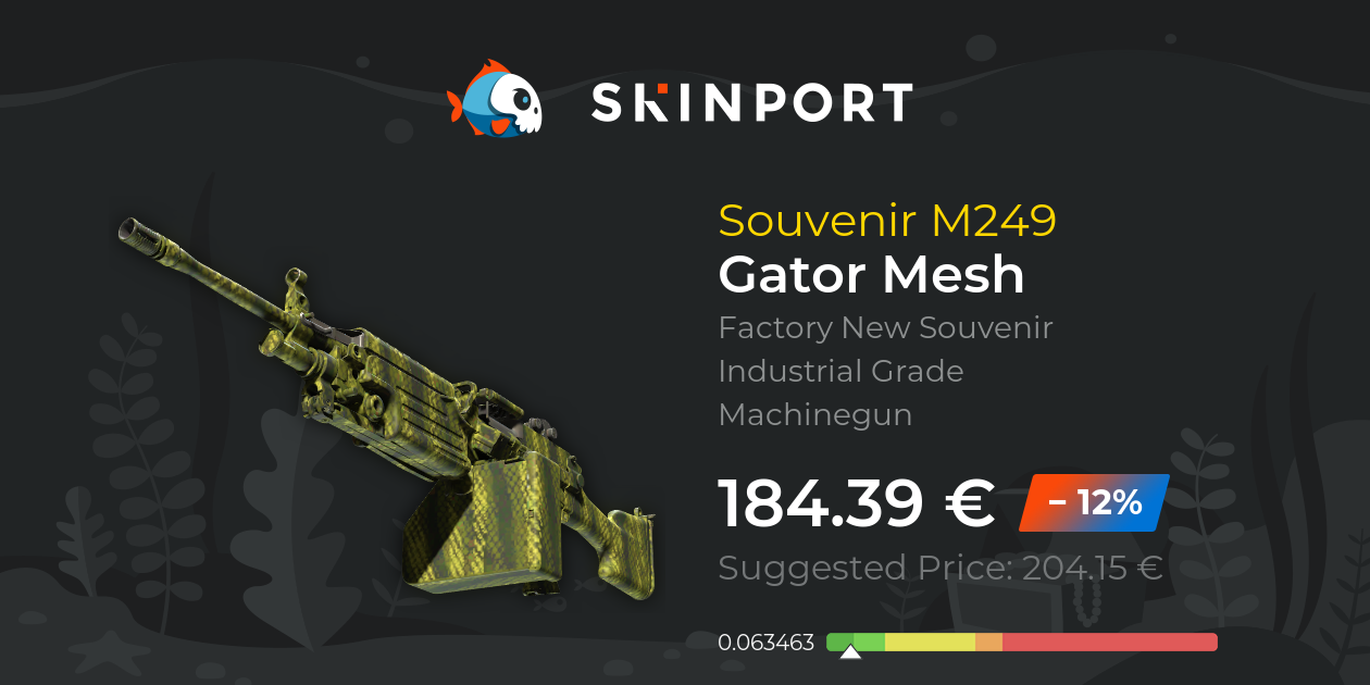 Souvenir M249 | Gator Mesh (Factory New) - Counter-Strike 2 - Skinport
