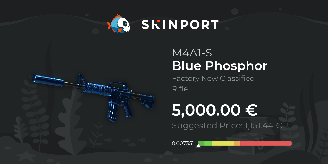 M4A1-S | Blue Phosphor (Factory New) - Counter-Strike 2 - Skinport